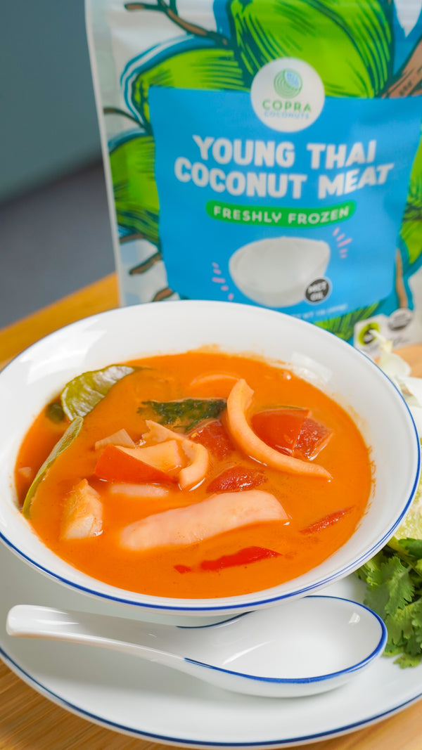 Organic Frozen Young Thai Coconut Meat | Copra Coconuts